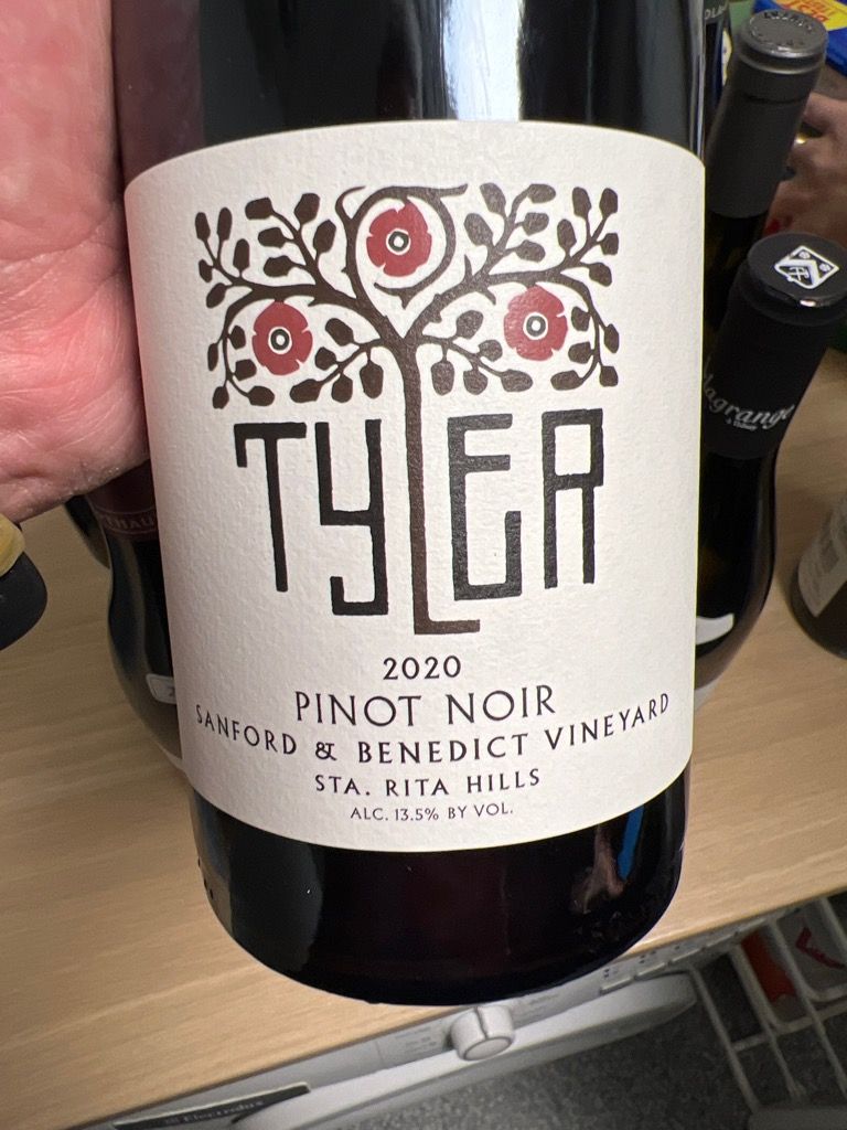 2020 Tyler Pinot Noir Sanford & Benedict Vineyard, USA, California ...