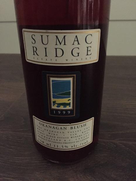 1999 Sumac Ridge Red Meritage Black Sage Vineyard, Canada, British ...