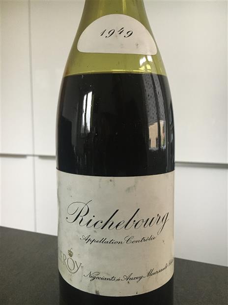 1955 Maison Leroy Richebourg, France, Burgundy, Côte de Nuits ...