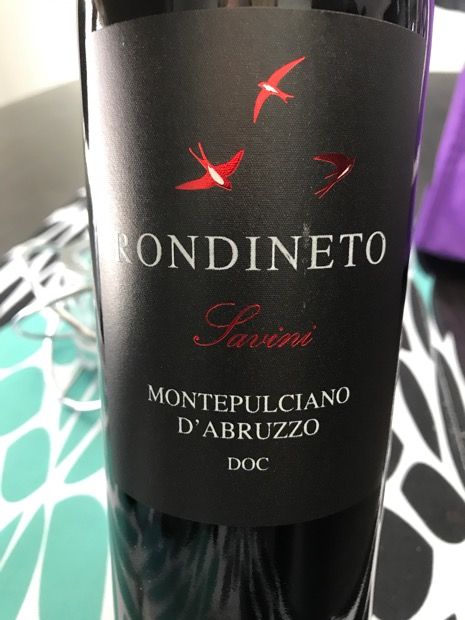 2018 Fattoria Giuseppe Savini Montepulciano d'Abruzzo Rondineto, Italy, Abruzzi, Montepulciano d ...