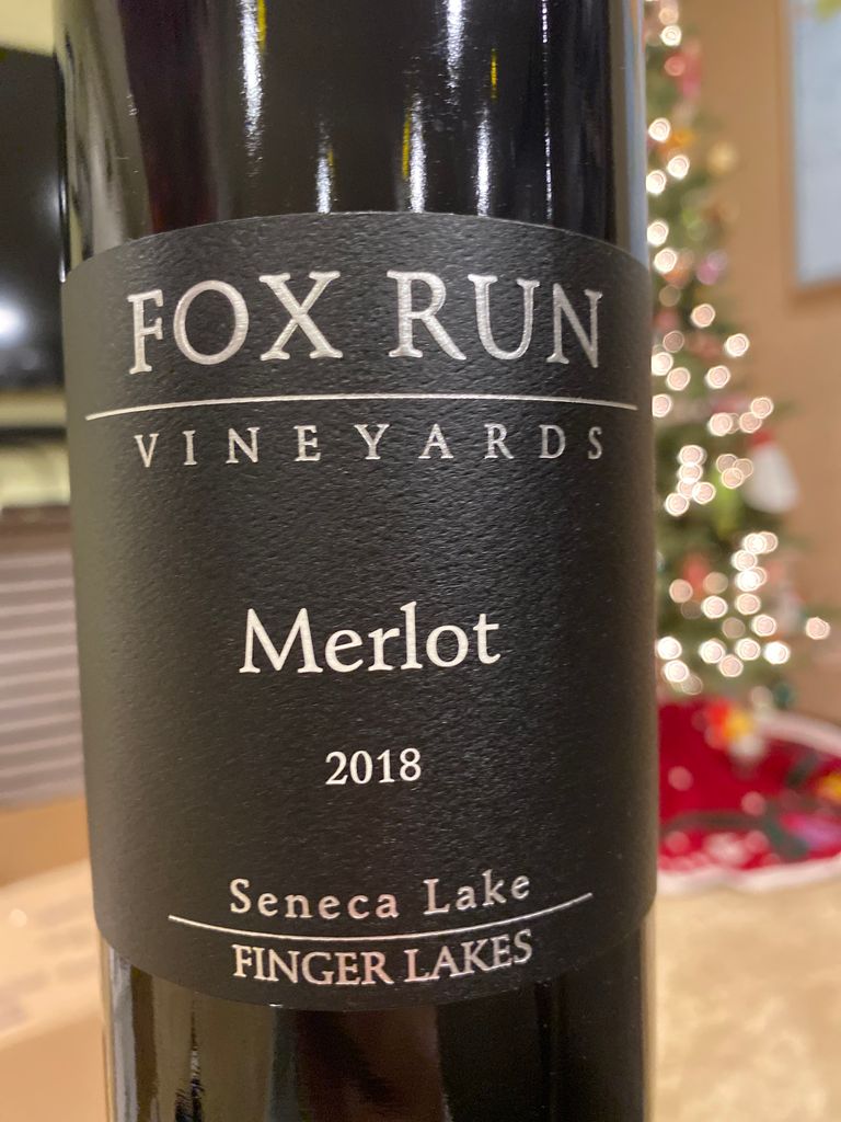 2021 Fox Run Vineyards Merlot, USA, New York, Finger Lakes, Seneca Lake ...