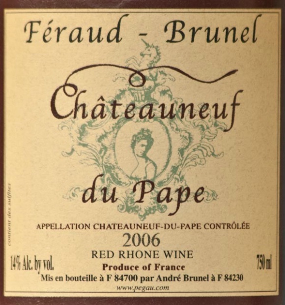 2006 Féraud-Brunel Châteauneuf-du-Pape, France, Rhône, Southern Rhône ...