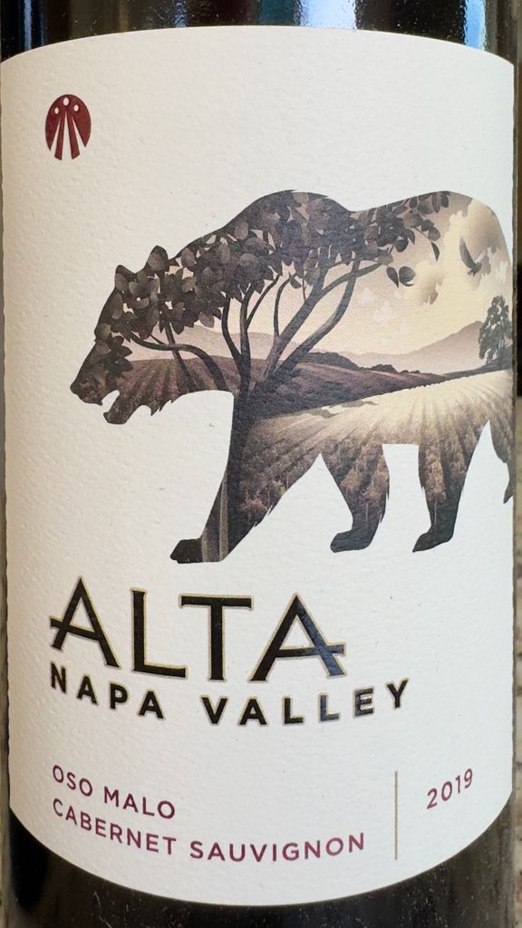 2019 Alta Wines Cabernet Sauvignon Oso Malo, USA, California, Napa ...
