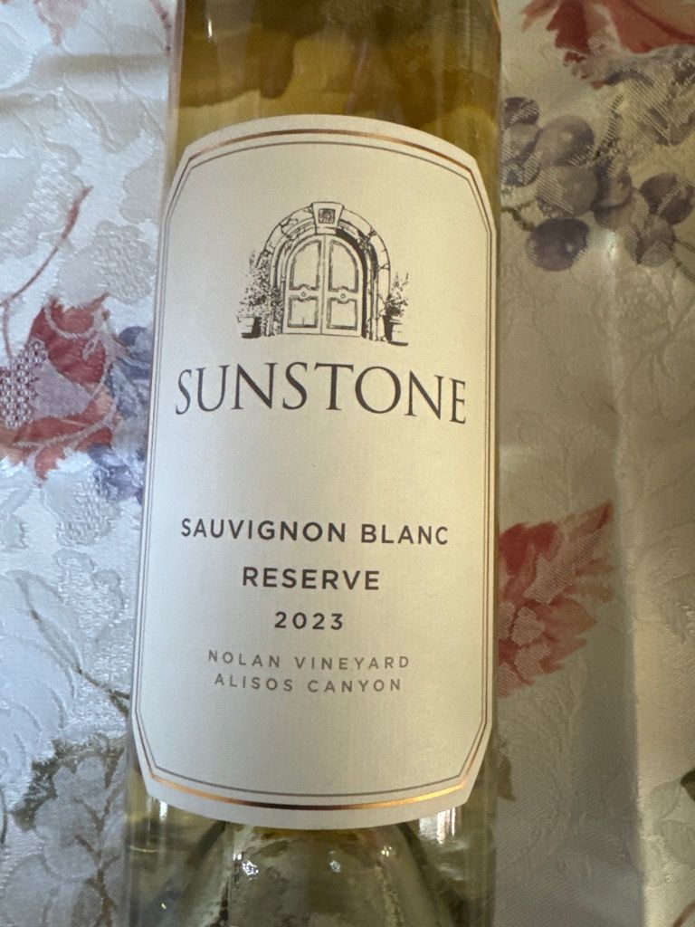 2024 Sunstone Vineyards and Winery Sauvignon Blanc Reserve Santa Ynez Valley, USA, California ...