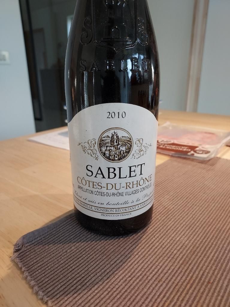 2010 Paul Roumanille Côtes du Rhône Villages Sablet, France, Rhône ...