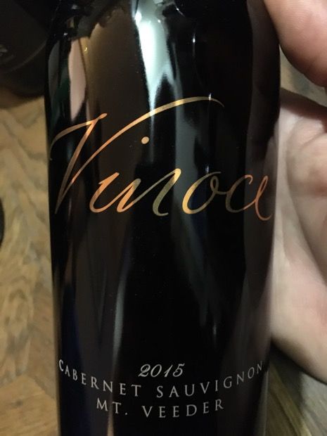 2015 Vinoce Cabernet Sauvignon Mt. Veeder, USA, California, Napa Valley ...