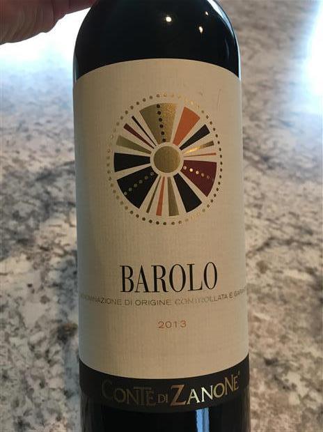 2013 Conte di Zanone Barolo, Italy, Piedmont, Langhe, Barolo ...