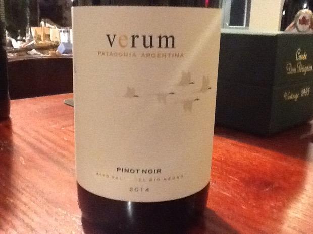 2014 Bodega Del Rio Elorza Pinot Noir Verum, Argentina, Patagonia, Río ...
