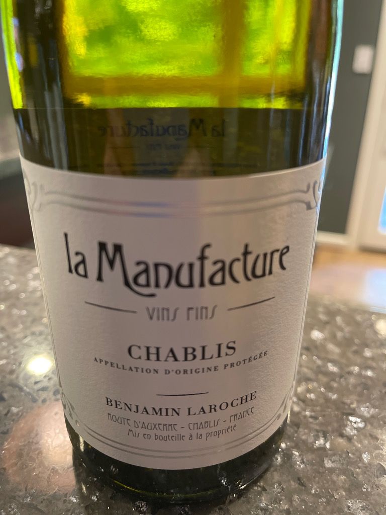 2019 Benjamin Laroche Chablis La Manufacture, France, Burgundy, Chablis ...