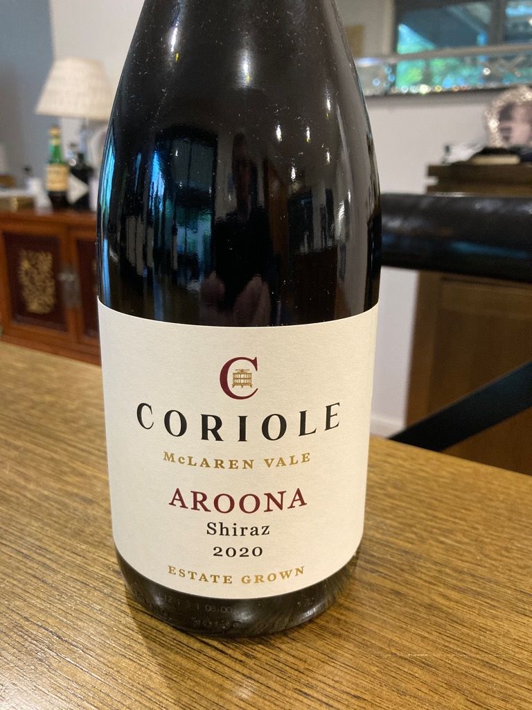 2021 Coriole Shiraz Aroona Estate, Australia, South Australia, Fleurieu ...