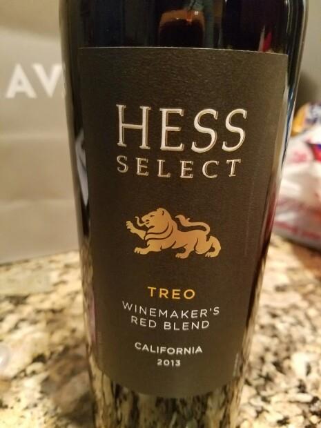 2013 The Hess Collection Hess Select Treo Winemaker's Blend, USA ...