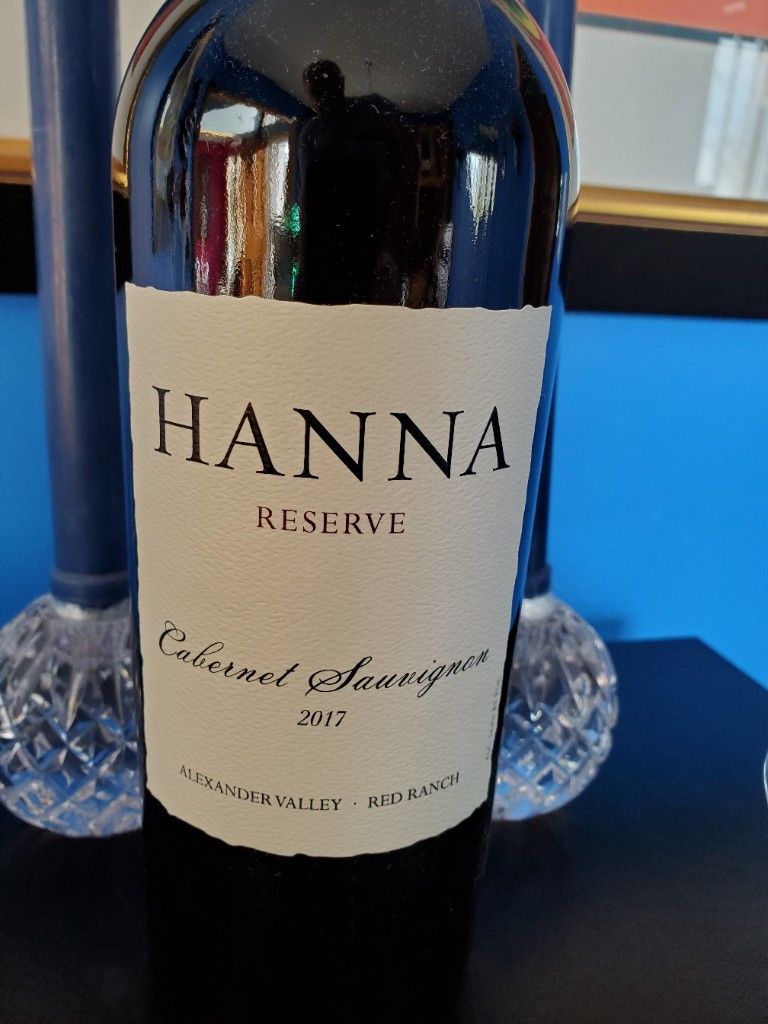 2017 Hanna Cabernet Sauvignon Reserve Red Ranch, USA, California ...