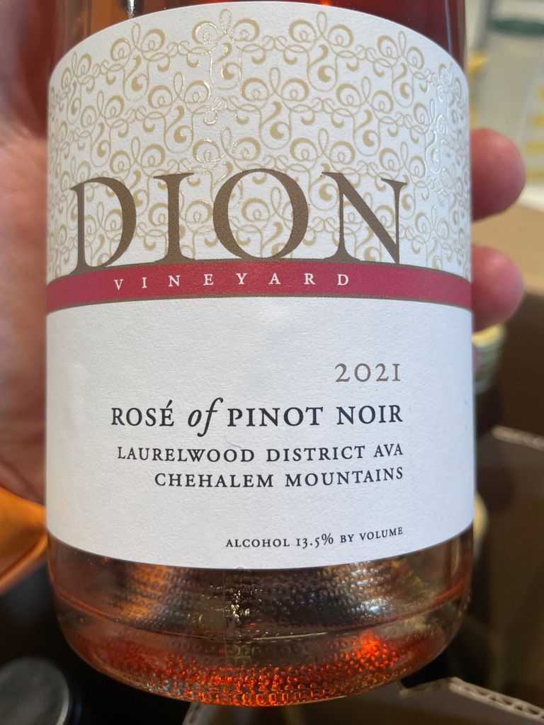 2021 Dion Vineyard Rosé of Pinot Noir, USA, Oregon, Willamette Valley ...