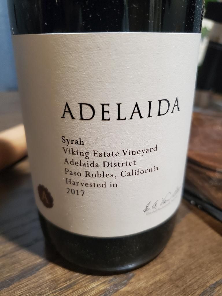 2020 Adelaida Cabernet-Syrah Signature Series Viking Estate Vineyard ...