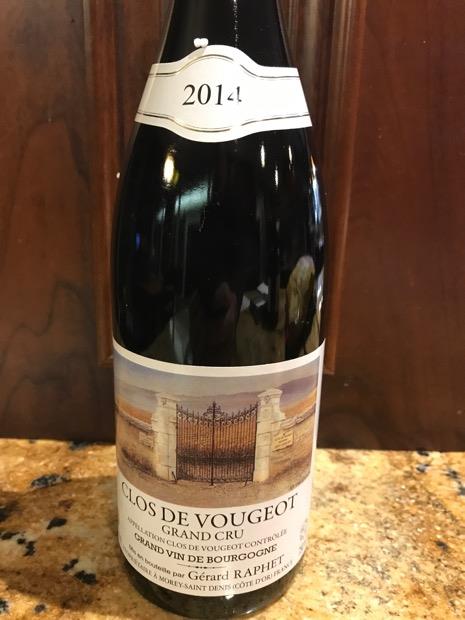2013 Gérard Raphet Clos Vougeot Vieilles Vignes, France, Burgundy, Côte ...