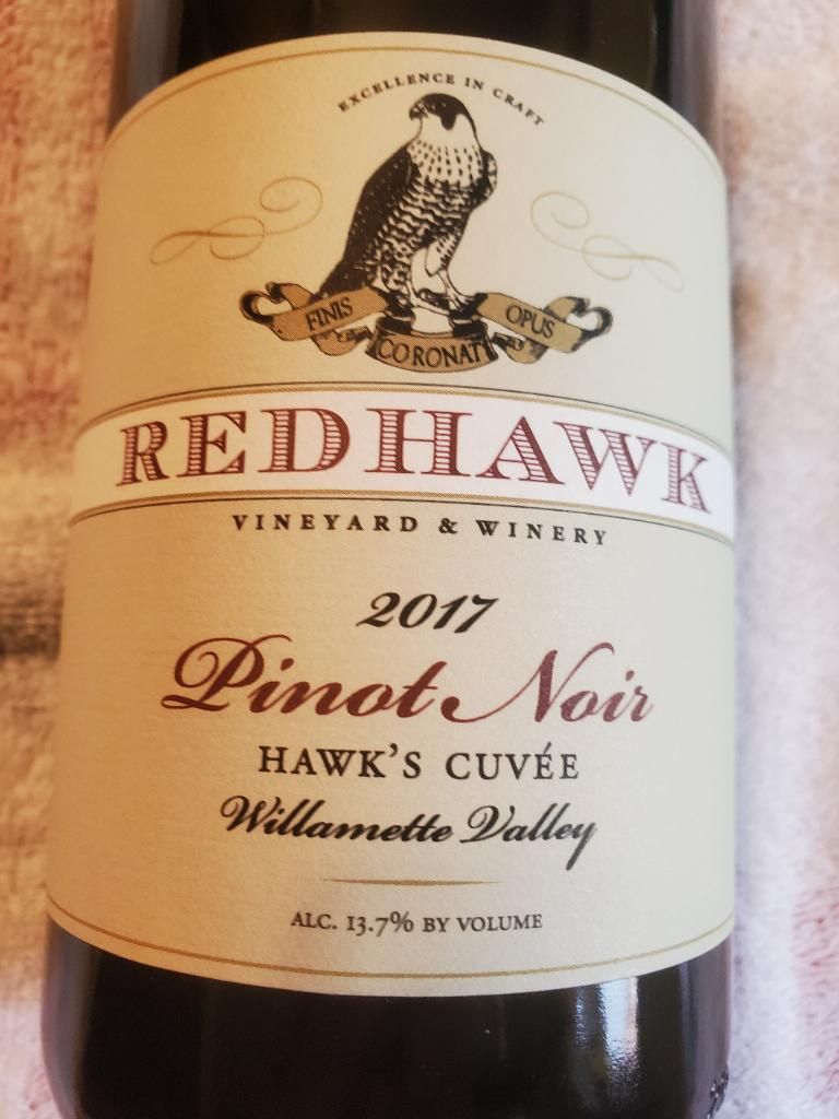 2017 Redhawk Vineyard Pinot Noir Hawk's Cuvée, USA, Oregon, Willamette ...
