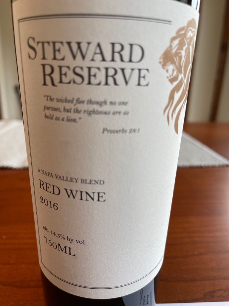 2015 TNVR - Steward Reserve Red Wine, USA, California, Napa Valley, St ...
