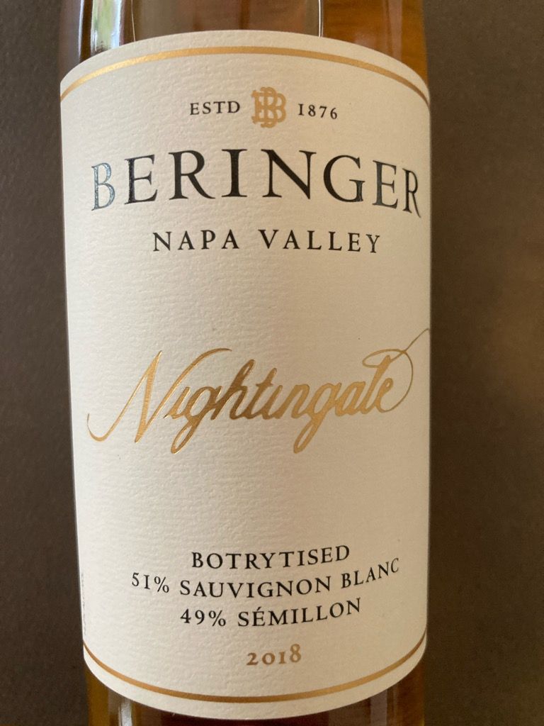 2018 Beringer Vineyards Nightingale, USA, California, Napa Valley ...