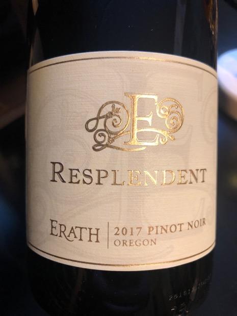 2018 Erath Pinot Noir Resplendent Oregon, USA, Oregon - CellarTracker