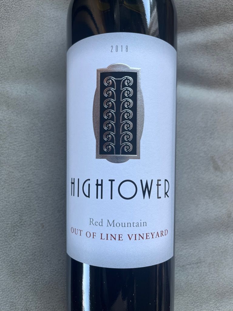 2020 Hightower Cellars Cabernet Sauvignon Estate Red Wine Out of Line ...