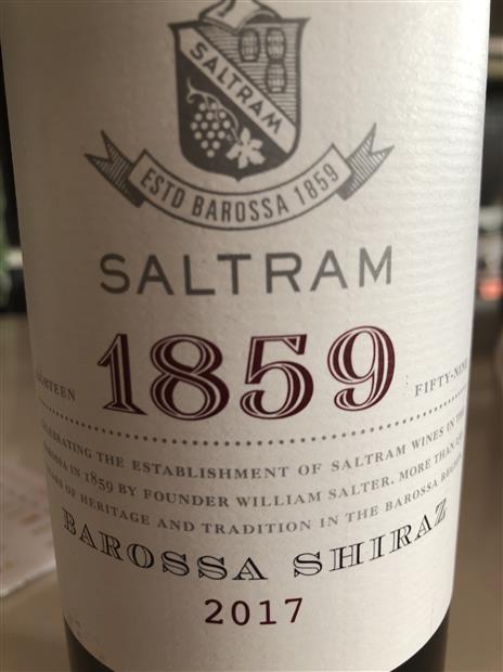 2017 Saltram Shiraz 1859, Australia, South Australia, Barossa ...
