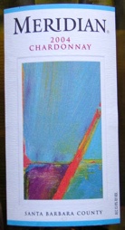 2004 Meridian Vineyards Chardonnay Santa Barbara County, USA ...