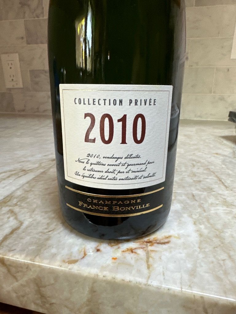 2010 Franck Bonville Champagne Grand Cru Blanc de Blancs Collection ...