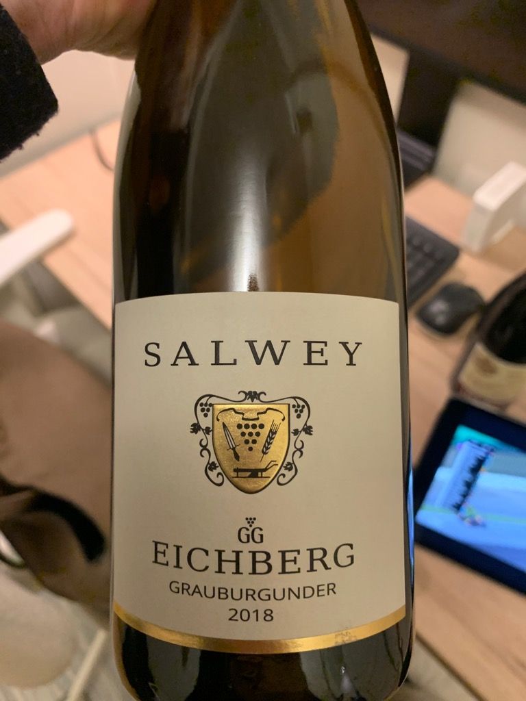 2018 Weingut Salwey Oberrotweiler Eichberg Grauburgunder Großes Gewächs ...