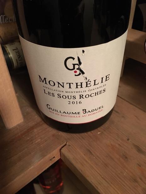 2014 Guillaume Baduel Monthélie Les Sous-Roches, France, Burgundy, Côte ...