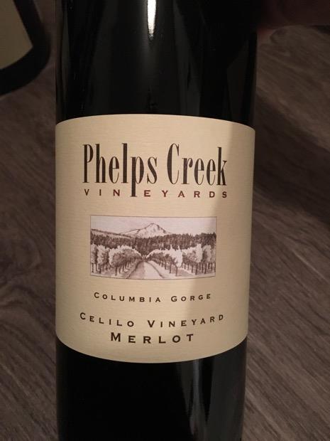 2006 Phelps Creek Vineyards Merlot Celilo Vineyard, USA, Oregon ...