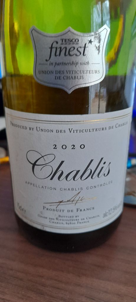 2021 Tesco Chablis Union des Viticulteurs de Chablis, France, Burgundy ...