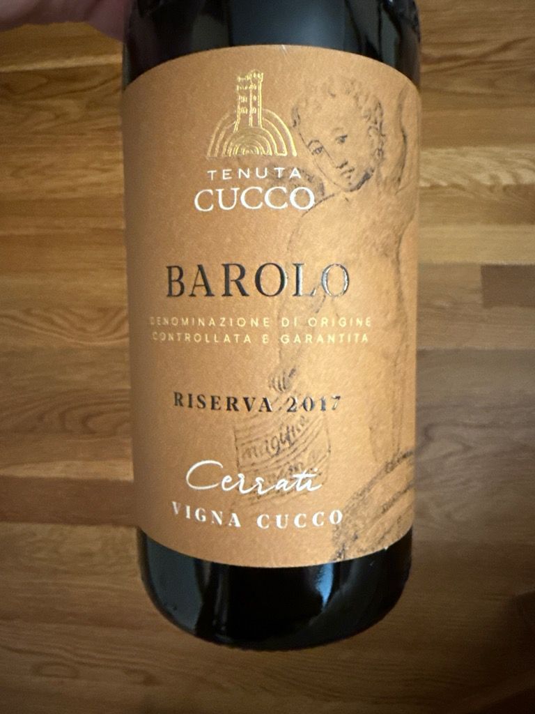 2017 Tenuta Cucco Barolo Riserva Cerrati Vigna Cucco, Italy, Piedmont ...