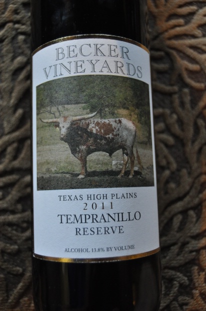 2011 Becker Vineyards Tempranillo Reserve, USA, Texas, Texas High ...