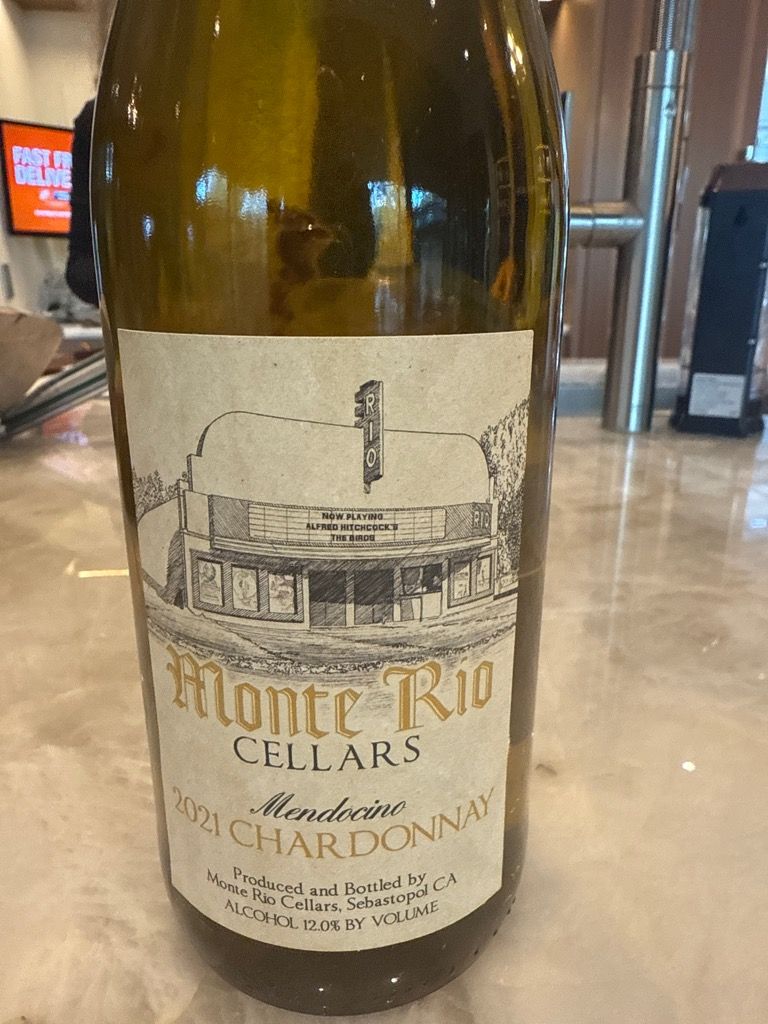 2021 Monte Rio Cellars Chardonnay Hawkeye Ranch, USA, California, North ...
