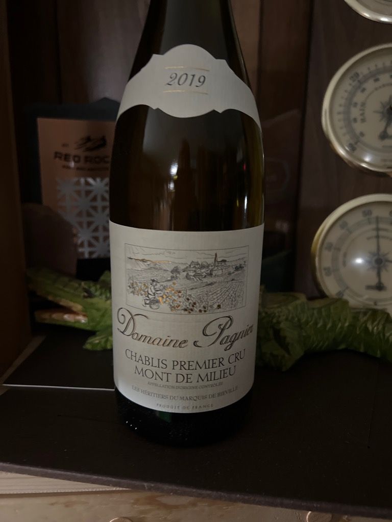 2019 Isabelle & Jean-Pierre Pagnier Chablis 1er Cru Mont de Milieu ...