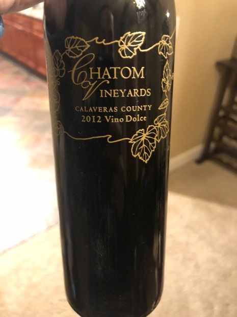 2012 Chatom Winery Vino Dolce, USA, California, Sierra Foothills ...