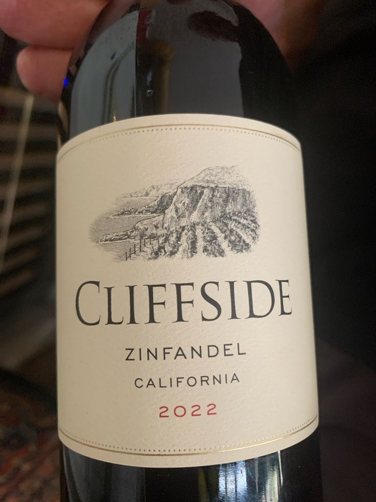 2023 Cliffside Zinfandel, USA, California, Central Coast, Paso Robles ...