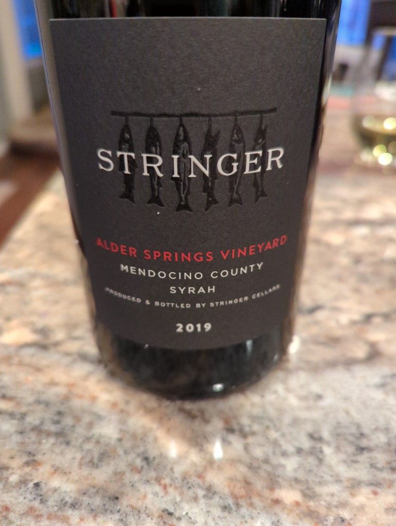 2019 Stringer Cellars Syrah Alder Springs Vineyard, USA, California ...