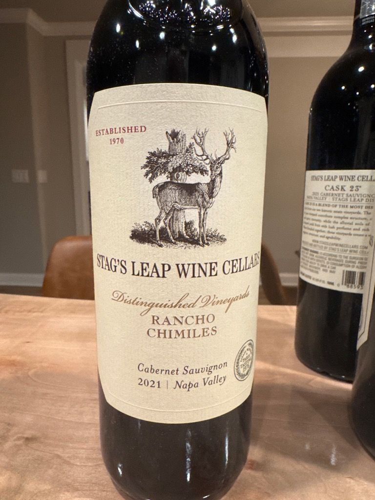 2021 Stag's Leap Wine Cellars Cabernet Sauvignon Distinguished ...