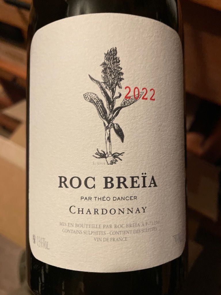 2022 Théo Dancer Chardonnay Roc Breïa, France, Vin de France ...