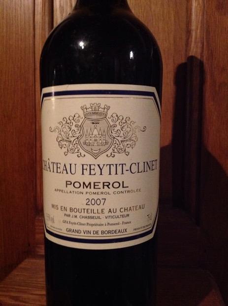 2007 Château Feytit Clinet, France, Bordeaux, Libournais, Pomerol - CellarTracker