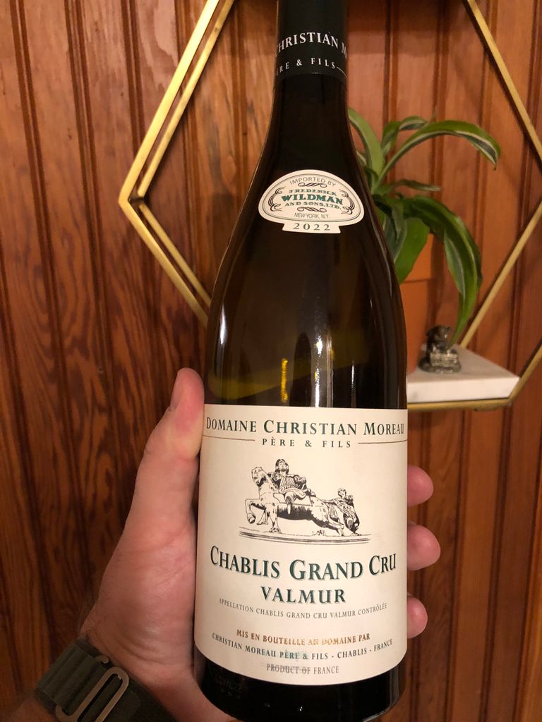 2022 Domaine Christian Moreau Père et Fils Chablis Grand Cru Valmur ...