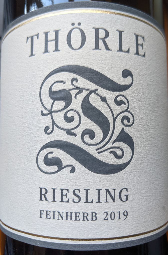 2019 Weingut Thörle Riesling feinherb, Germany, Rheinhessen - CellarTracker