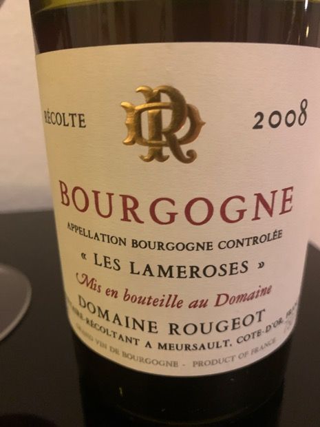 2010 Domaine Rougeot Bourgogne Les Lameroses, France, Burgundy ...
