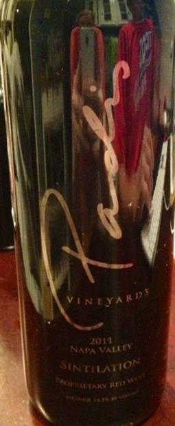 2011 Padis Vineyards Sintilation, USA, California, Napa Valley, Oak ...