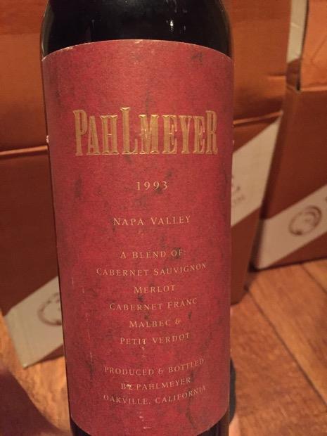 1993 Pahlmeyer Proprietary Red, USA, California, Napa Valley ...