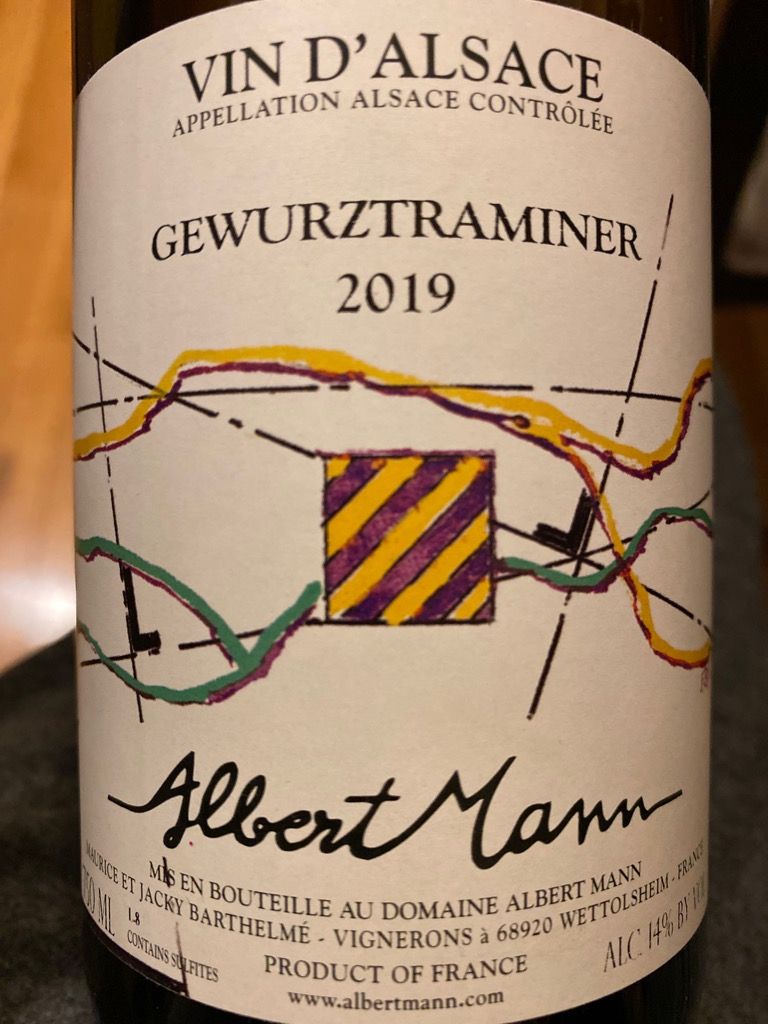 2019 Albert Mann Gewurztraminer, France, Alsace - CellarTracker