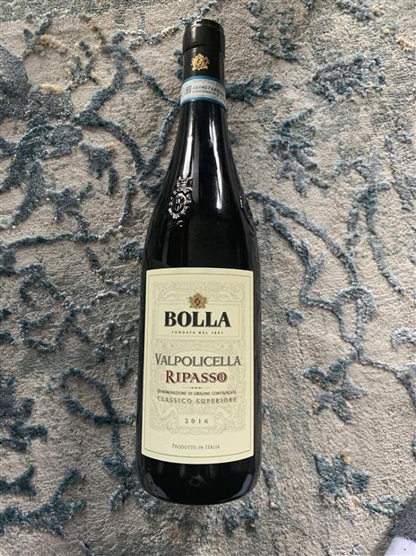 2016 Bolla Ripasso della Valpolicella Classico Superiore, Italy, Veneto ...