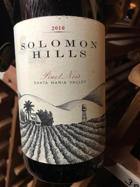 2010 Solomon Hills Pinot Noir, USA, California, Central Coast, Santa ...