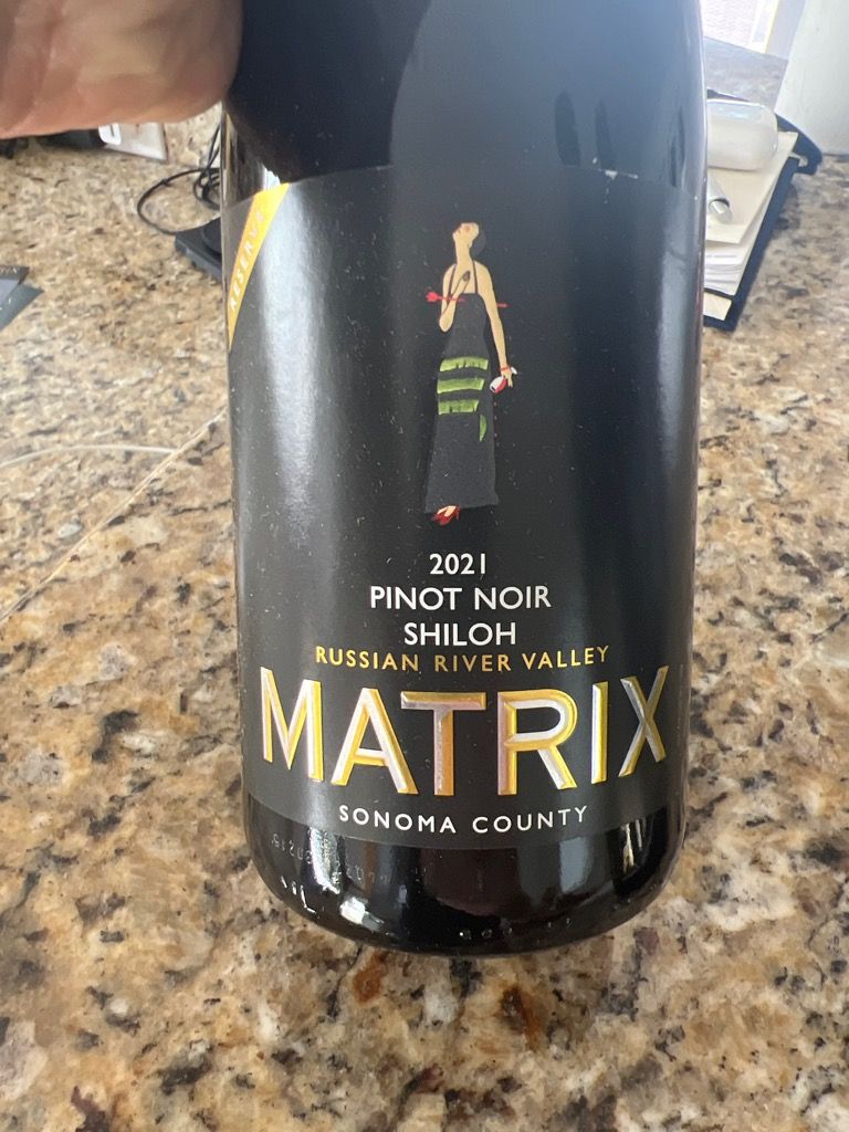 2020 Matrix Pinot Noir Shiloh, USA, California, Sonoma County, Russian ...